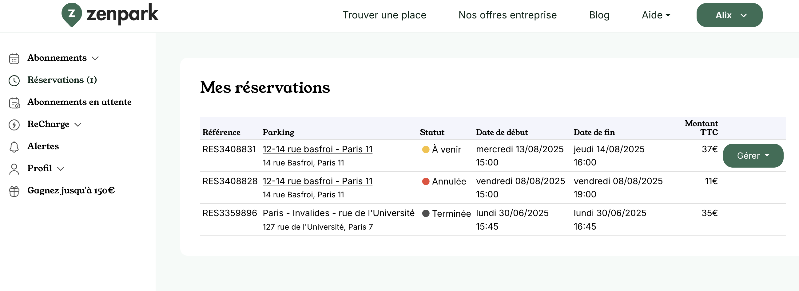 Où consulter ma réservation ? 👀 – Zenpark FR